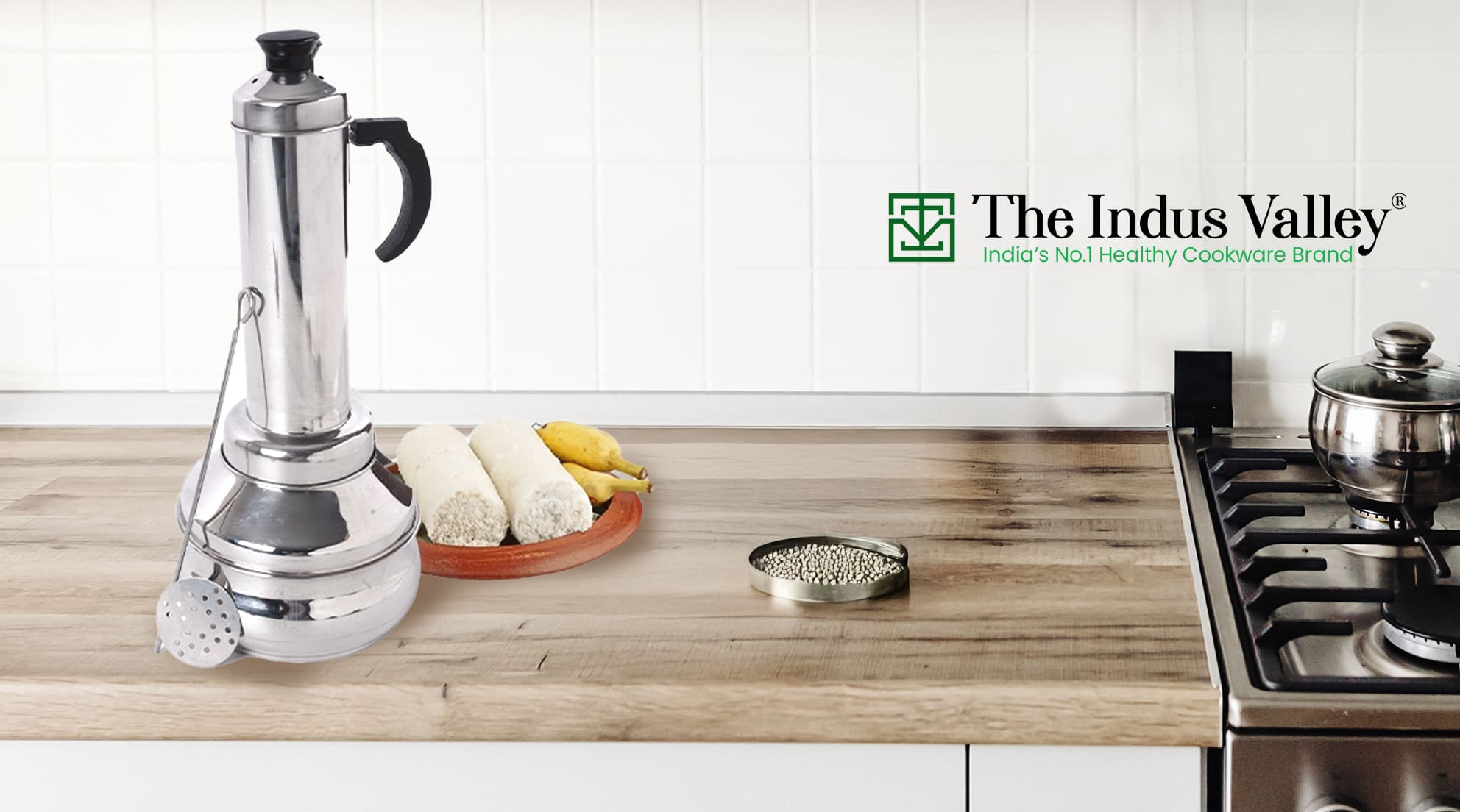 Stainless Steel Puttu Maker – The Indus Valley