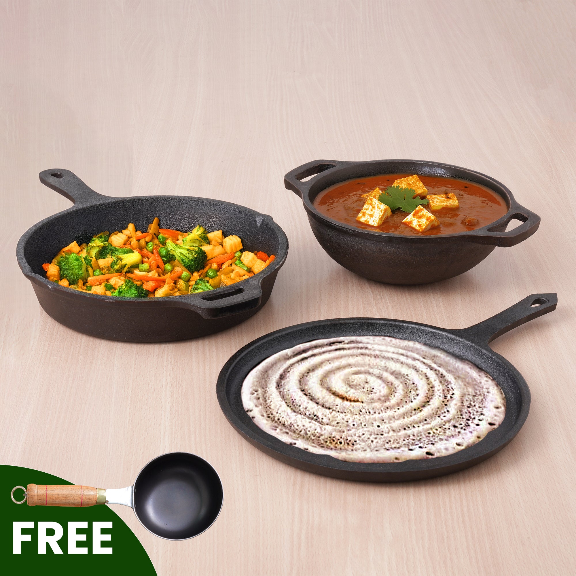 Buy Cast Iron Cookware Set Online at Best Offers & Prices in India ...
